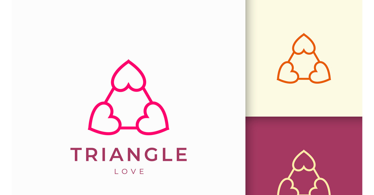 Romance on relationship logo template - TemplateMonster