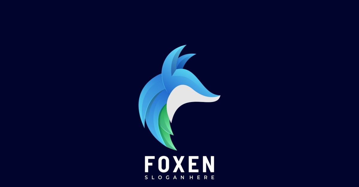 Foxen Gradient Logo Template #199479 - TemplateMonster