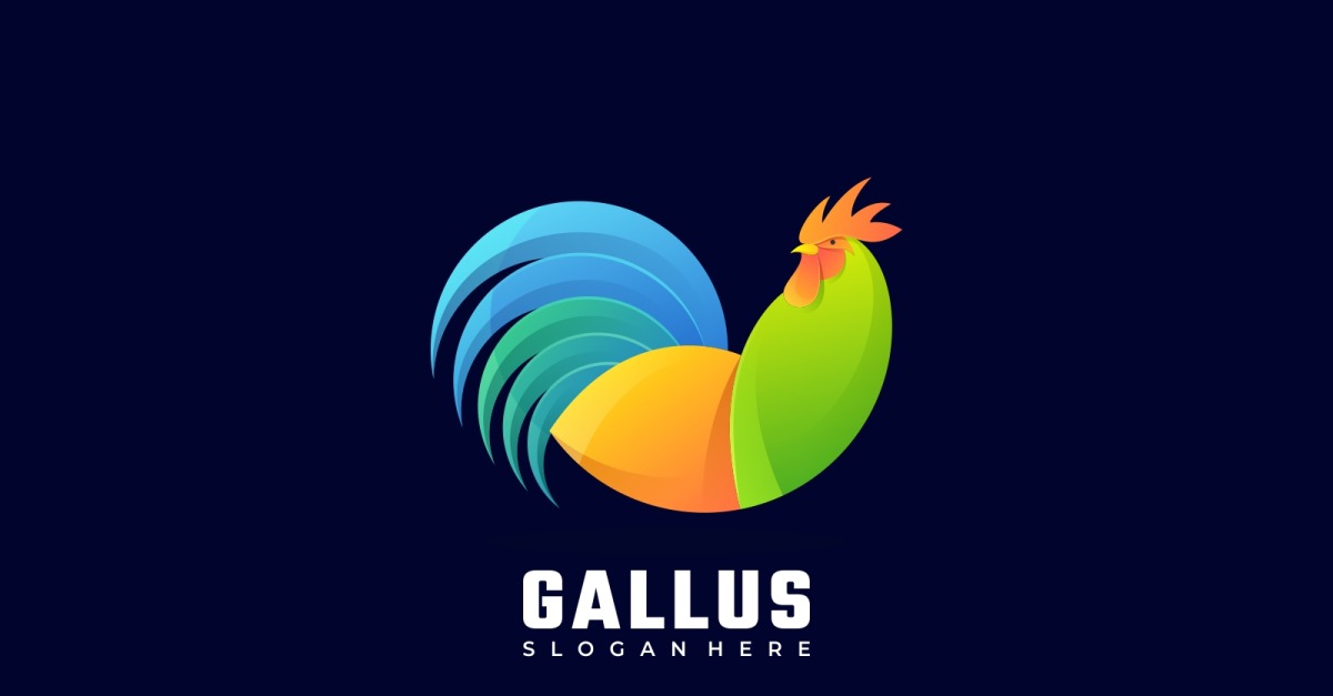Gallus Gradient Colorful Logo Style #199486 - TemplateMonster