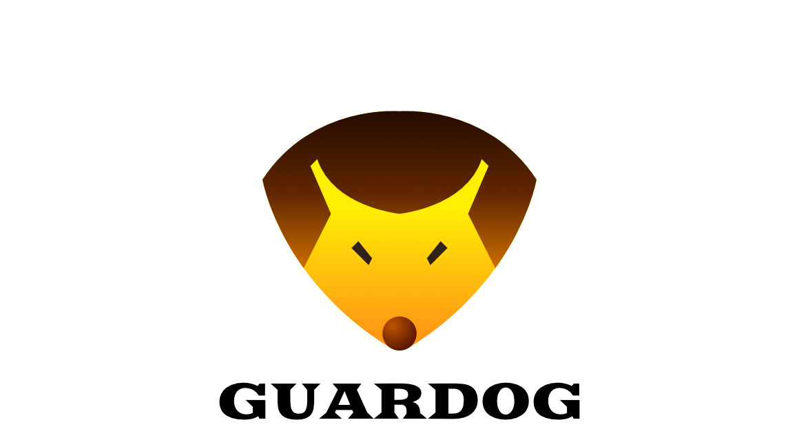 Guard Dog - Realistic Mascot in Shield Logo - TemplateMonster