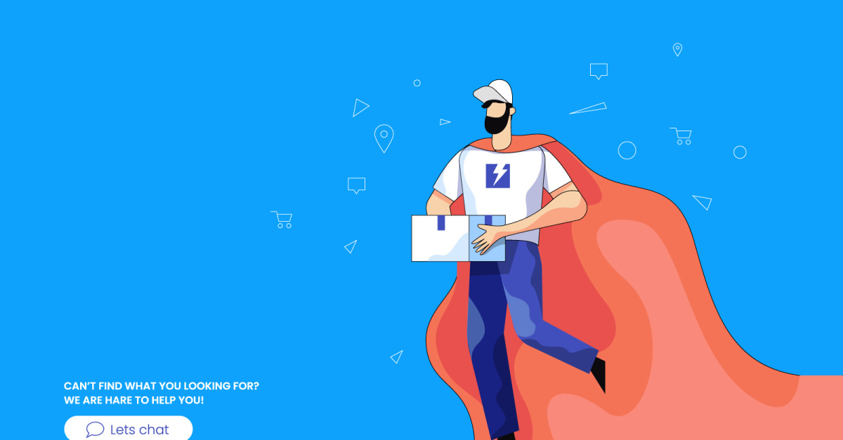 Delivery Help And Support Free Illustration Concept