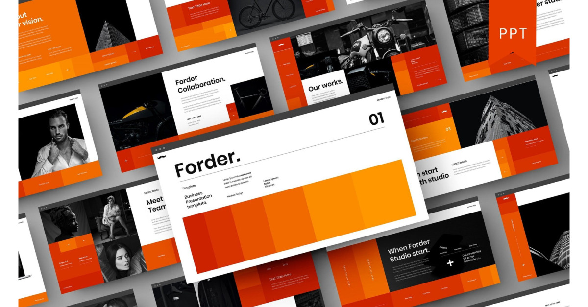 Ford – Modèle PowerPoint d'entreprise - TemplateMonster