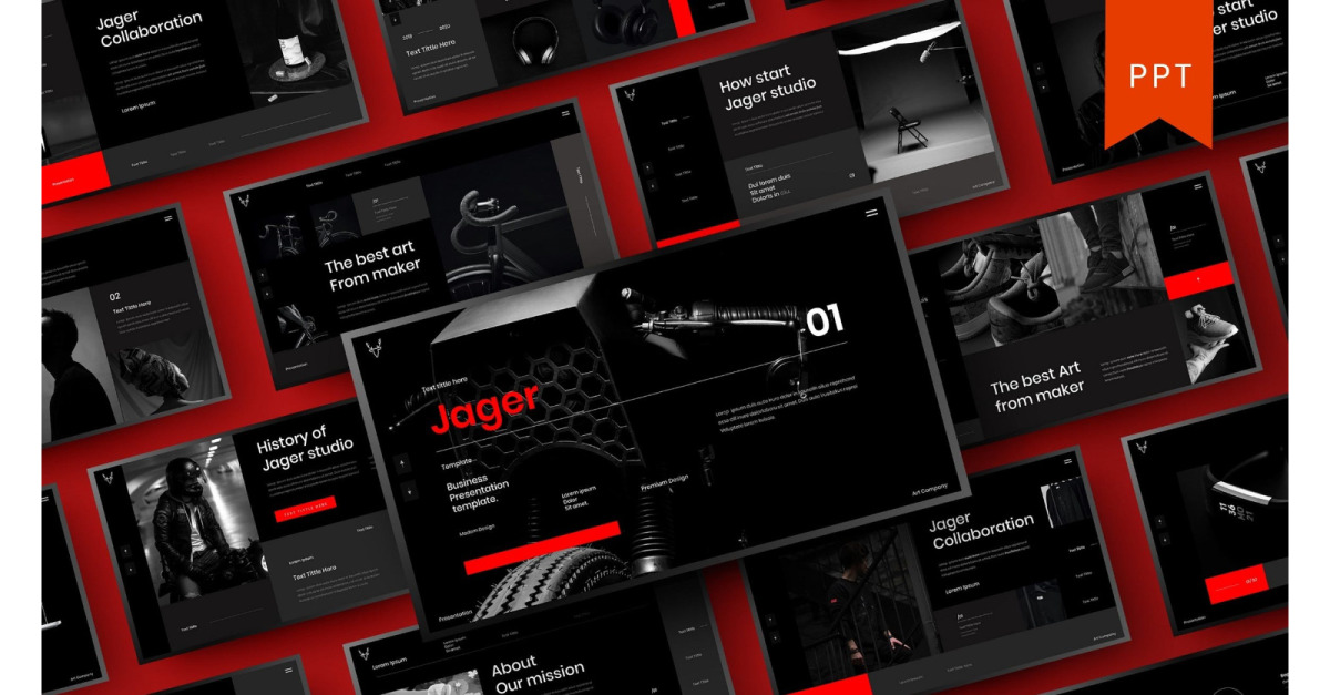 Jäger – Business PowerPoint-Vorlage #200720 - TemplateMonster