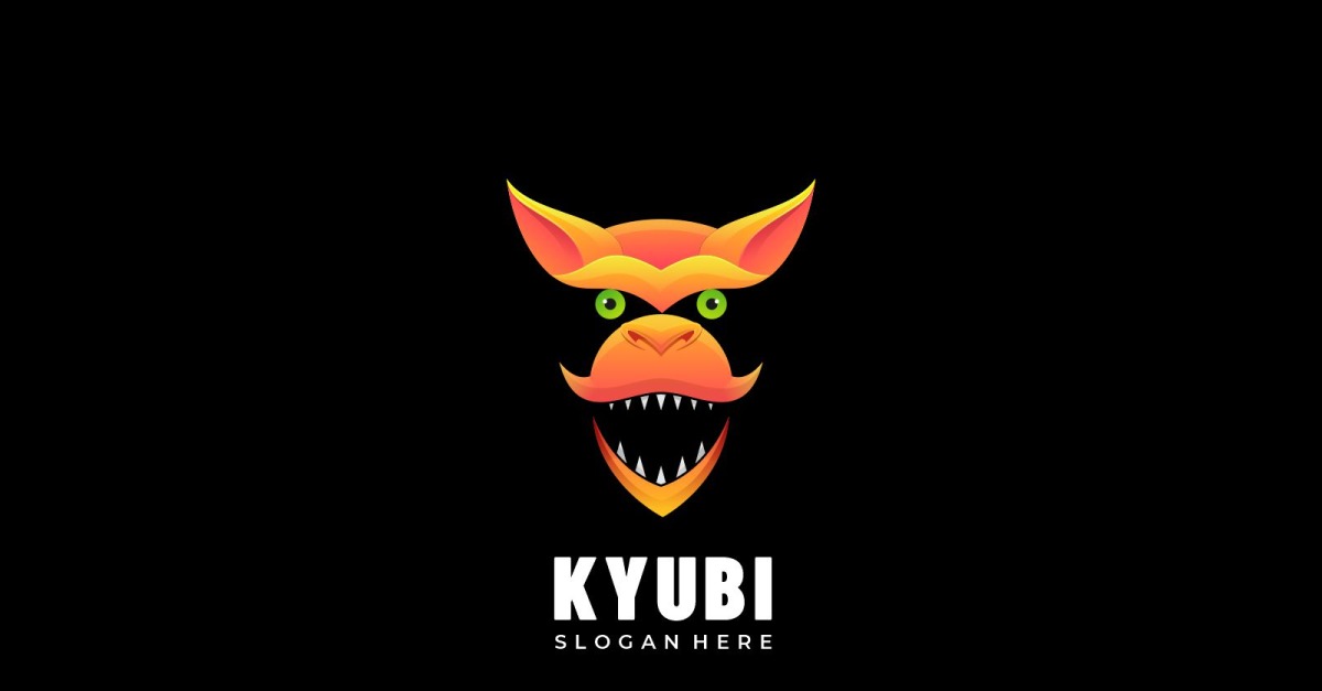 Kyubi Gradient Colorful Logo #201174 - TemplateMonster