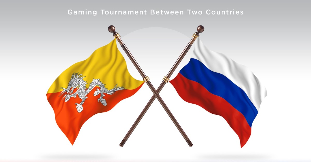 Bhutan gegen Russland zwei Flaggen #201840 - TemplateMonster