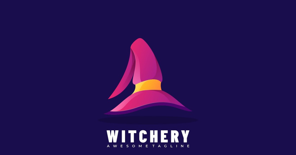 Witchery Gradient Logo Style #202132 - TemplateMonster