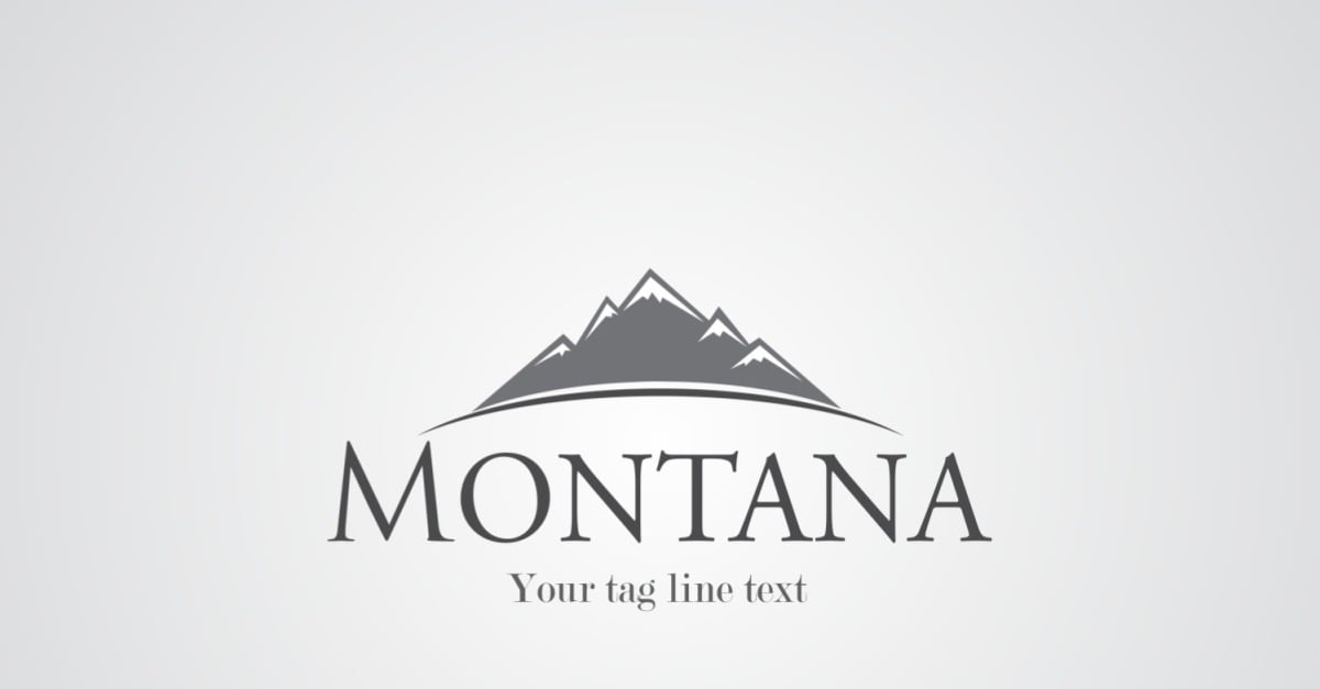 Modelo de design de logotipo de Montana - TemplateMonster