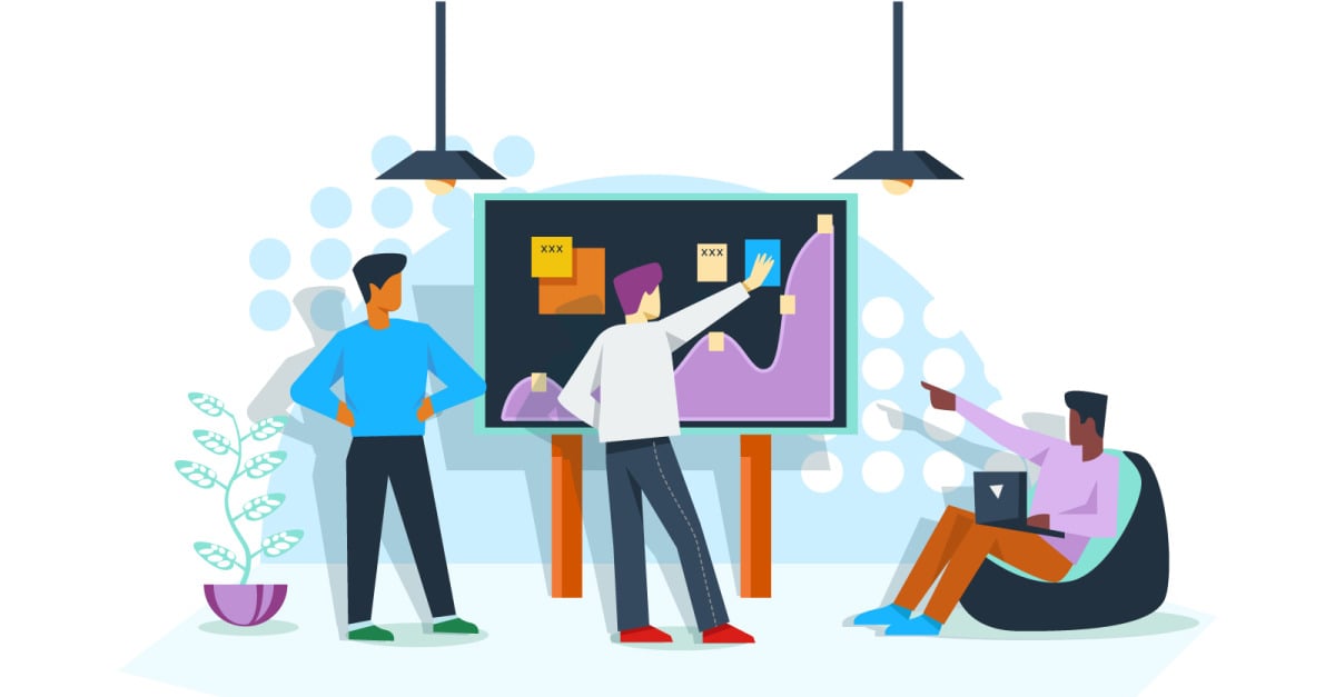 Office Work Planning With Employers Illustration Concept