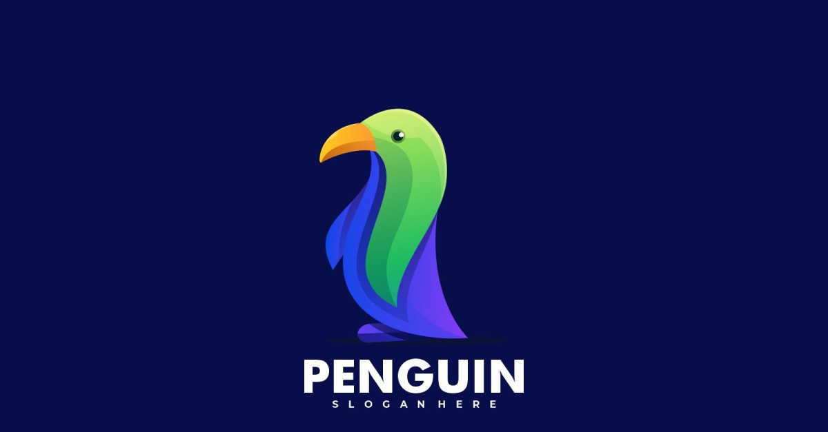 Penguin Gradient Logo Style #202534 - TemplateMonster