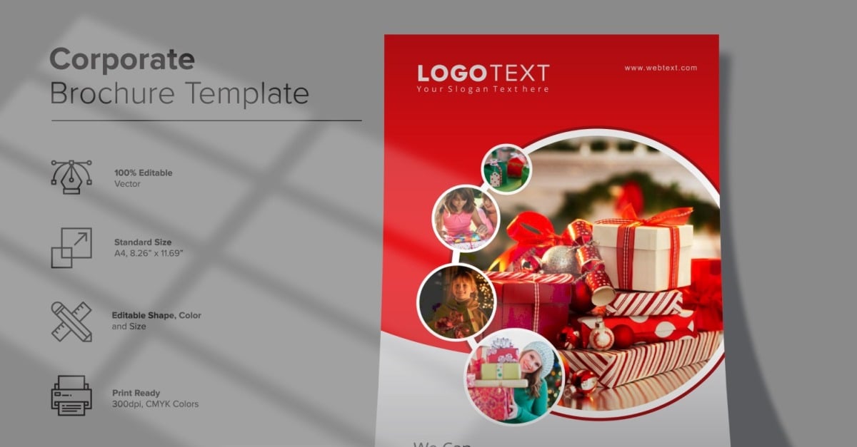 Gift Shop Brochure Design Template #202681 - TemplateMonster
