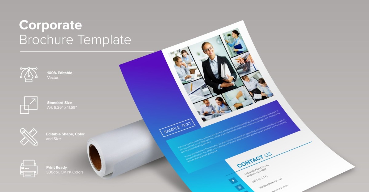 Corporate College Brochures Design template