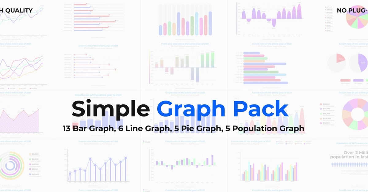 Simple Graphs Pack After Effects Template - TemplateMonster