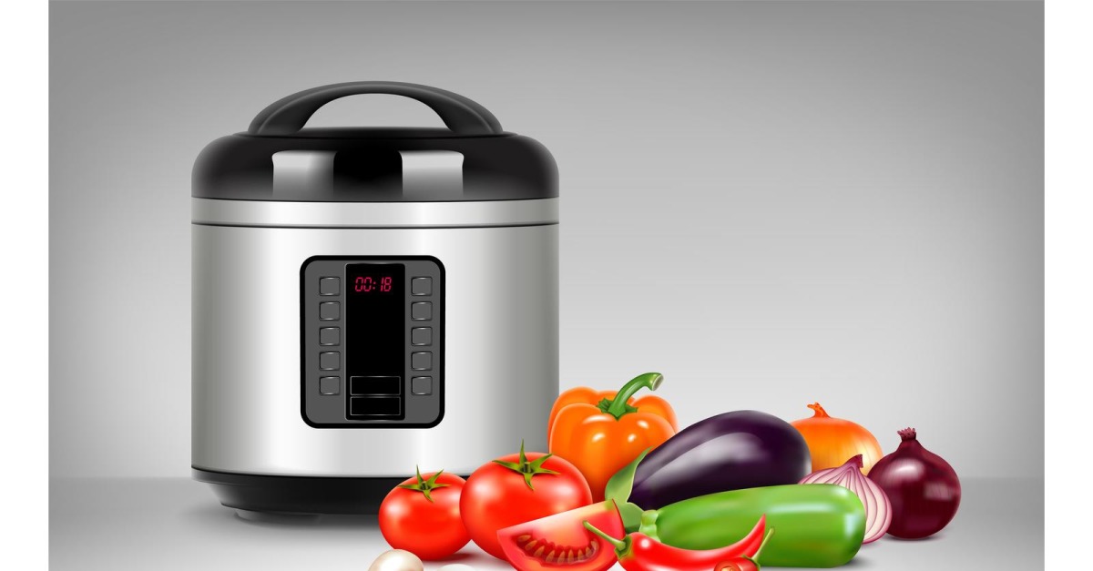 Multicooker Realistic Vector Illustration Concept