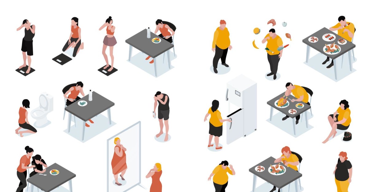 Concepto de ilustración de Vector de gula isométrica