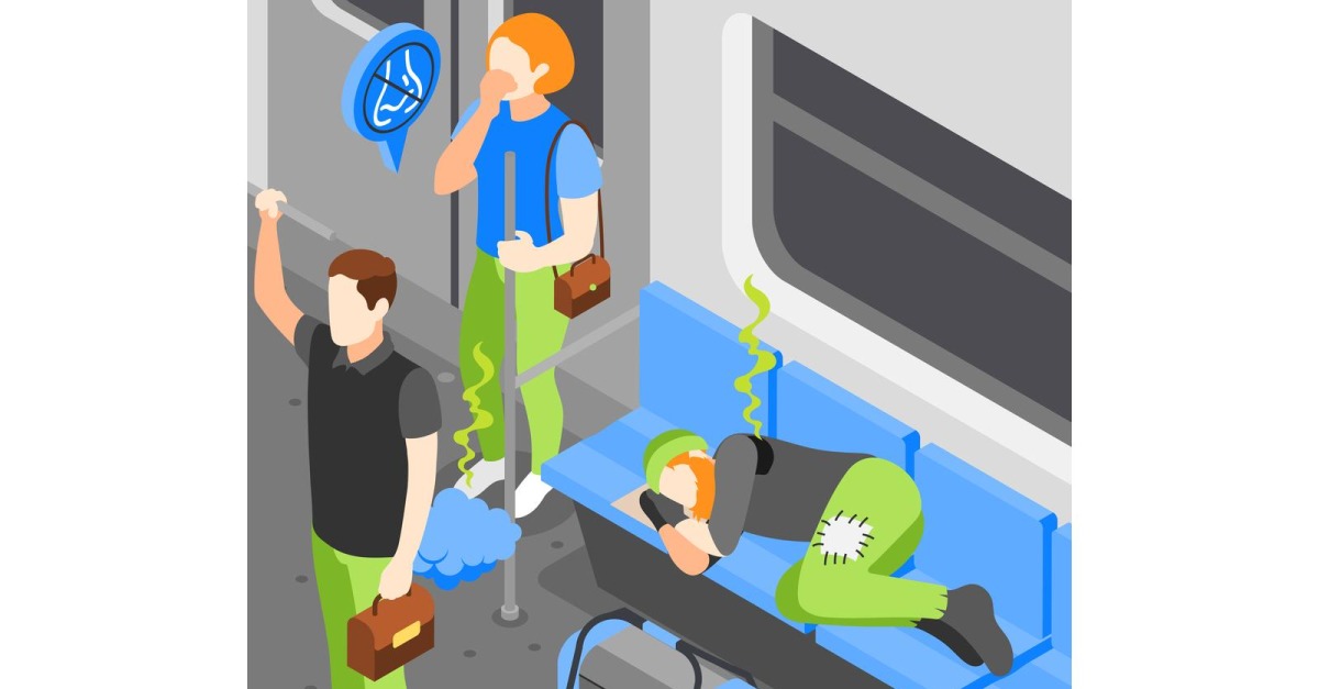 Public Transport Problems Isometric Background Vector Illustration Concept