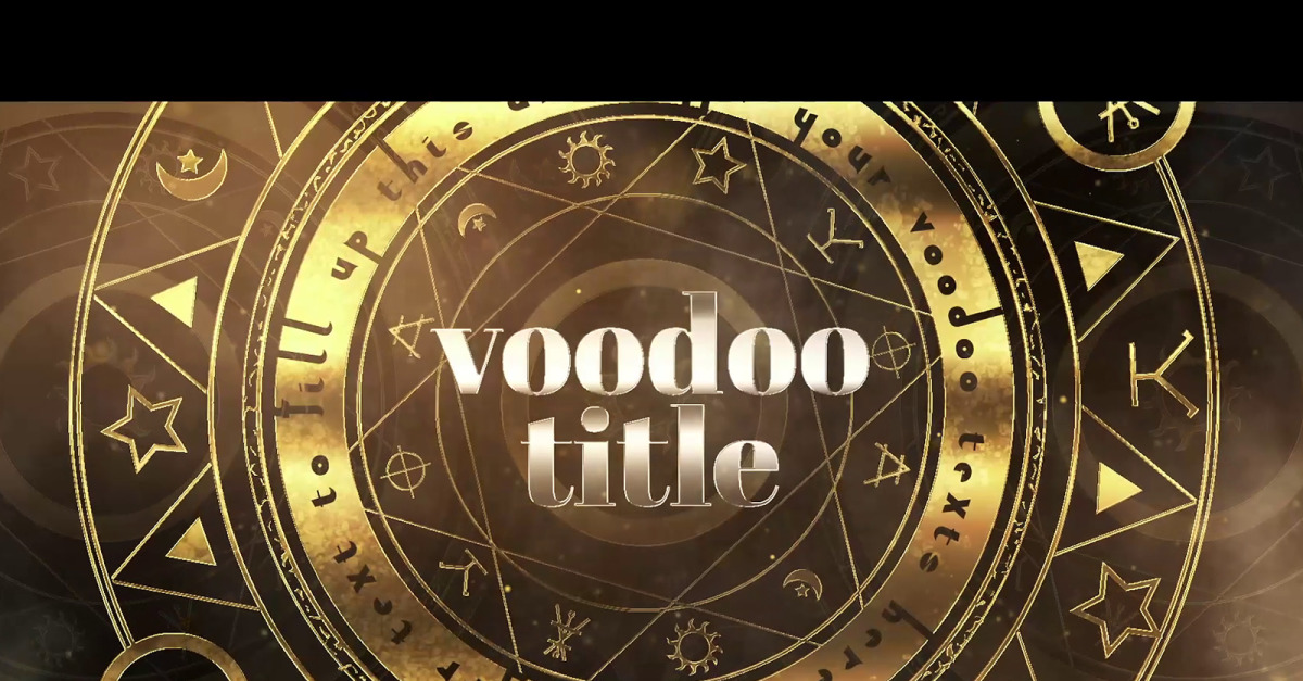 Voodoo Title After Effects Template #204130 - TemplateMonster