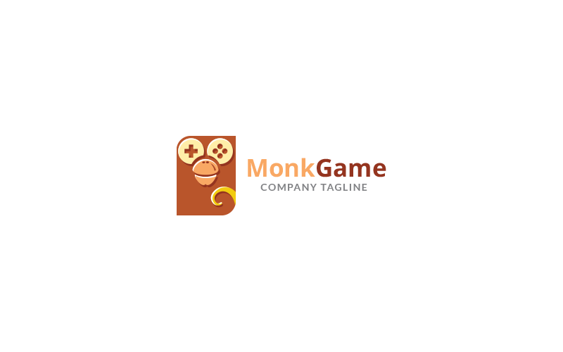 Monk Game Logo Design Template #205219 - TemplateMonster