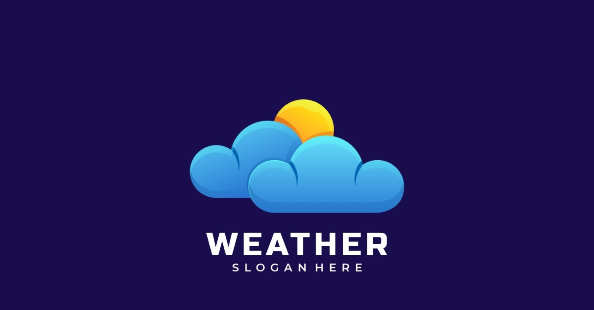 Weather Gradient Logo Style #205258 - TemplateMonster