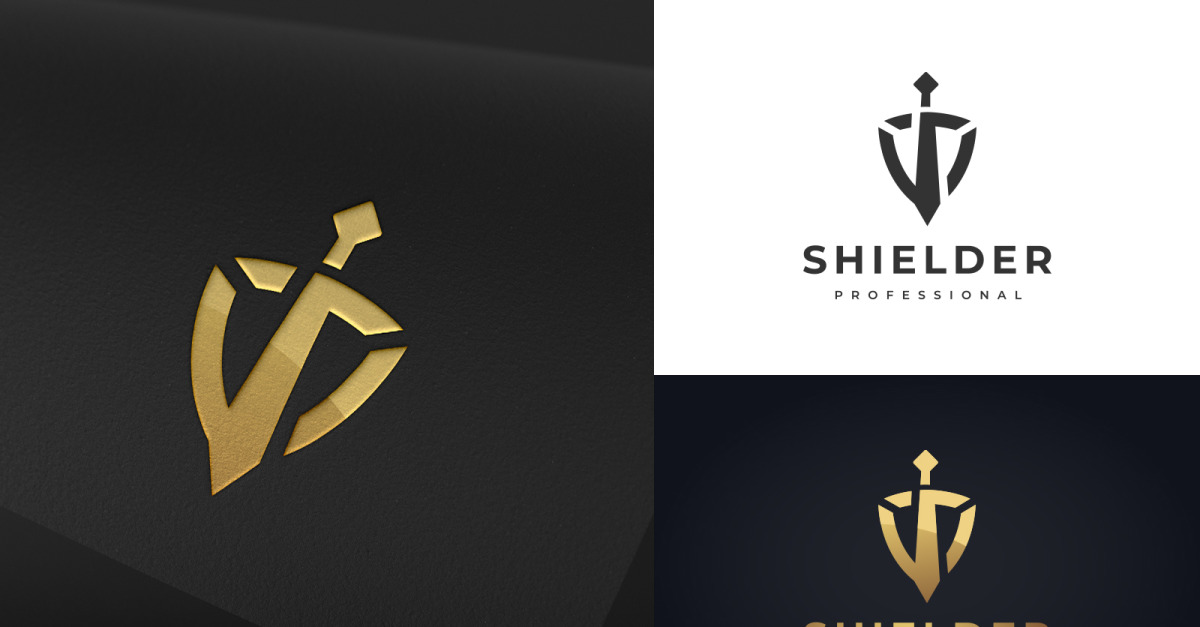 Modelo De Escudo De Logotipo