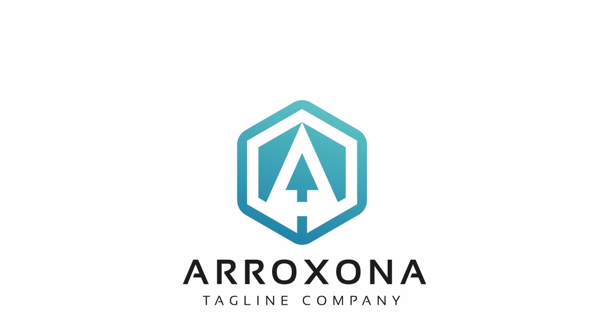 Arrows Hexagon Logo Template #205564 - TemplateMonster