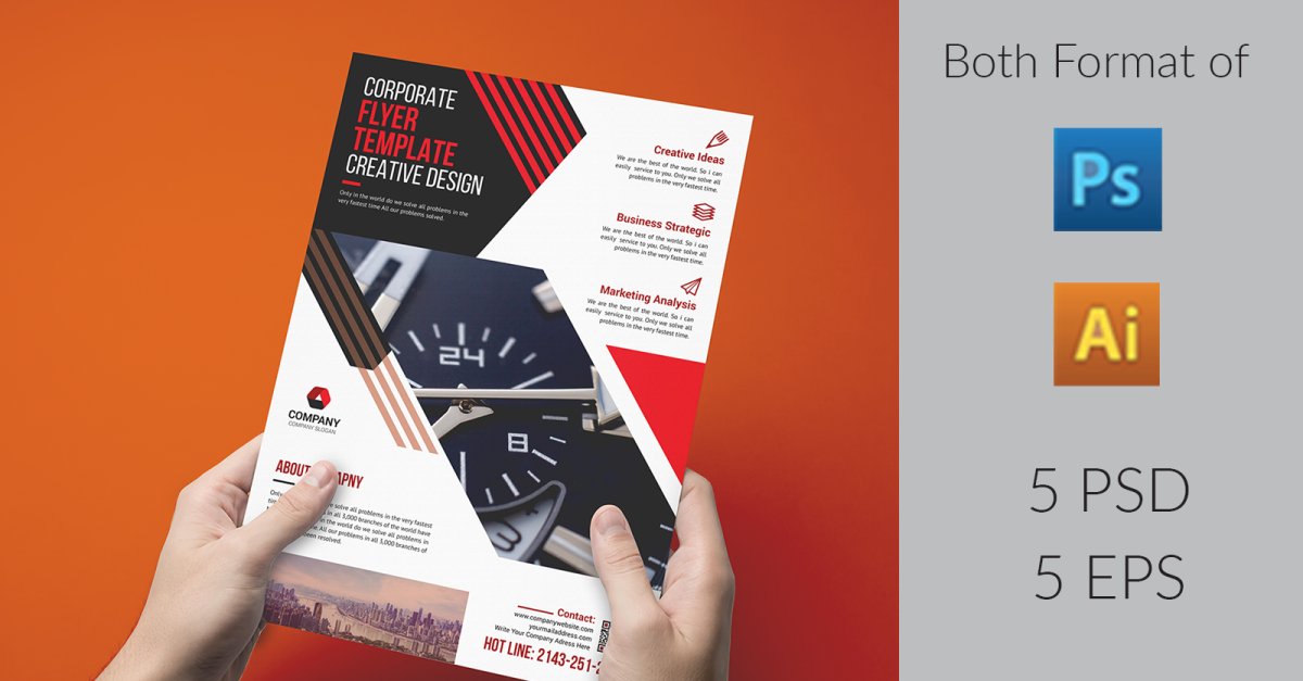 Net Business Flyer Template #205690 - TemplateMonster