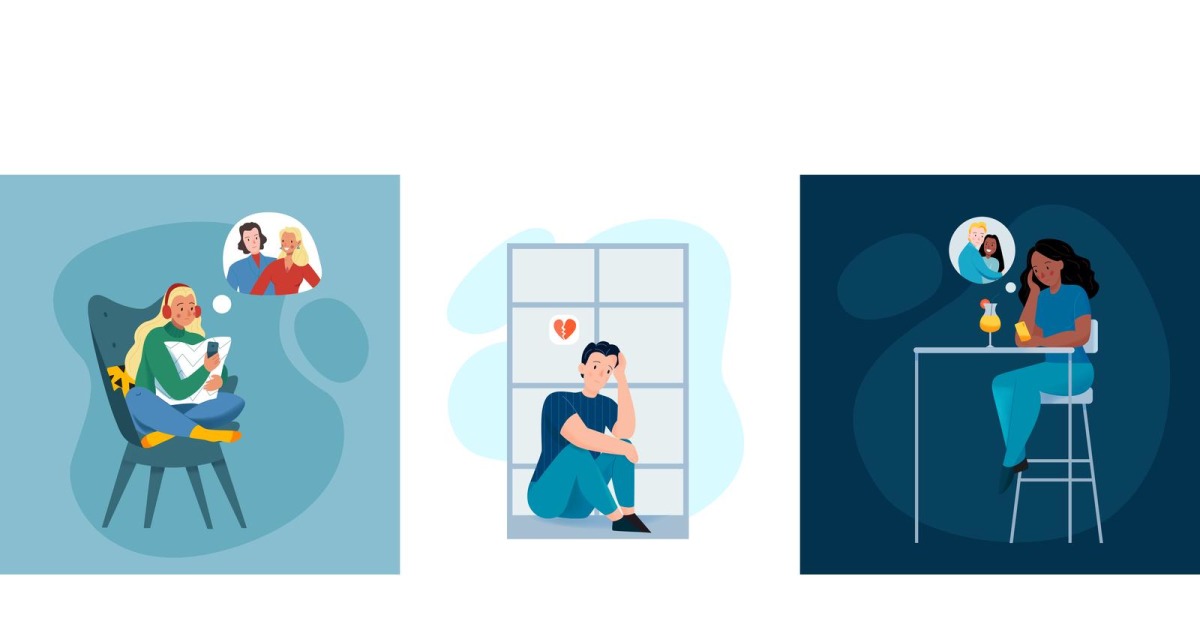 Concept de design Miss solitaire Concept d'illustration vectorielle