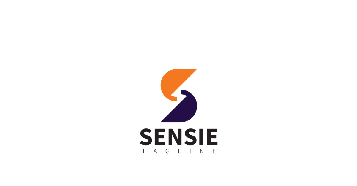 S Letter Sensie Logo Design Template - TemplateMonster