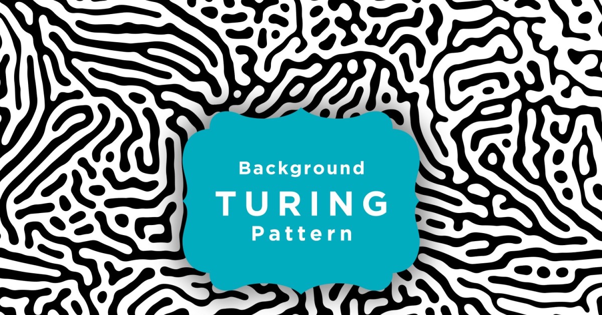 Abstract Turing Organic Pattern Wallpaper Template