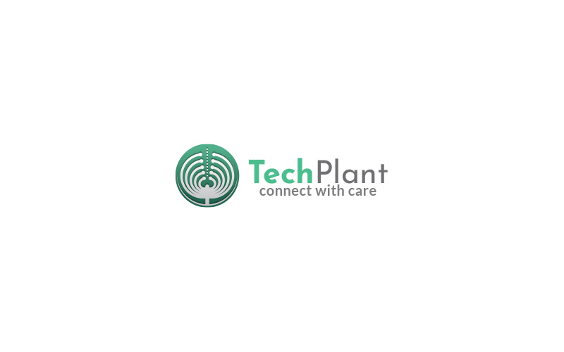 Tech Plants Logo Design Template #207580 - TemplateMonster