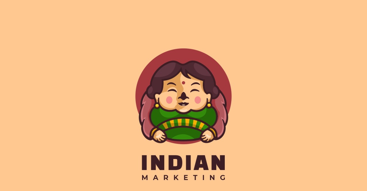 Indian Woman Cartoon Logo Style #207705 - TemplateMonster