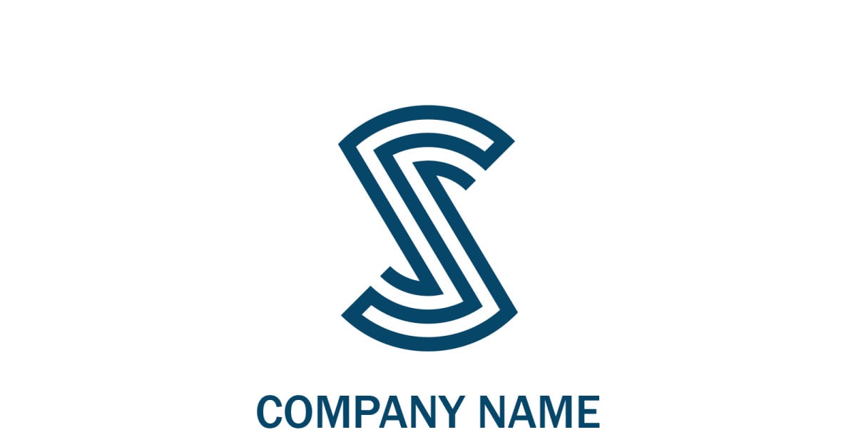 S Letter In Monogram Logo Template #208350 - TemplateMonster