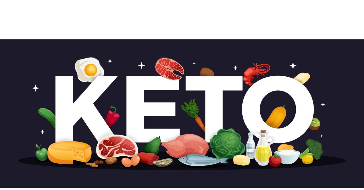 Keto Diet Letters 210300305 Vector Illustration Concept
