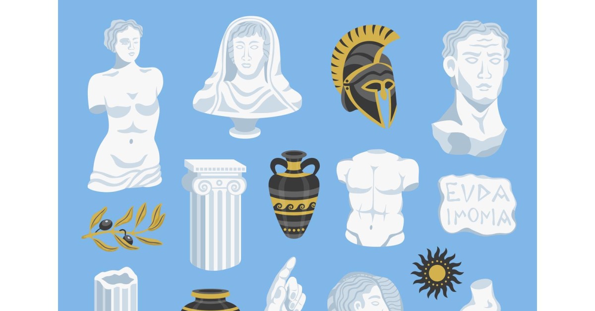 Antique Statues Signs Set 210300308 Vector Illustration Concept