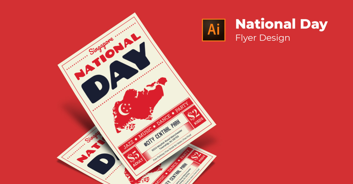 Singapore National Day Flyer #209722 - TemplateMonster