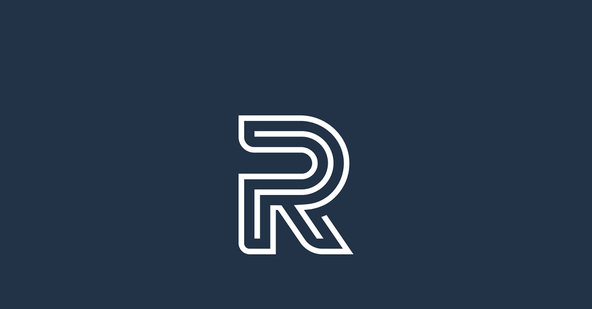 Modelo de vetor de design de logotipo de letra R