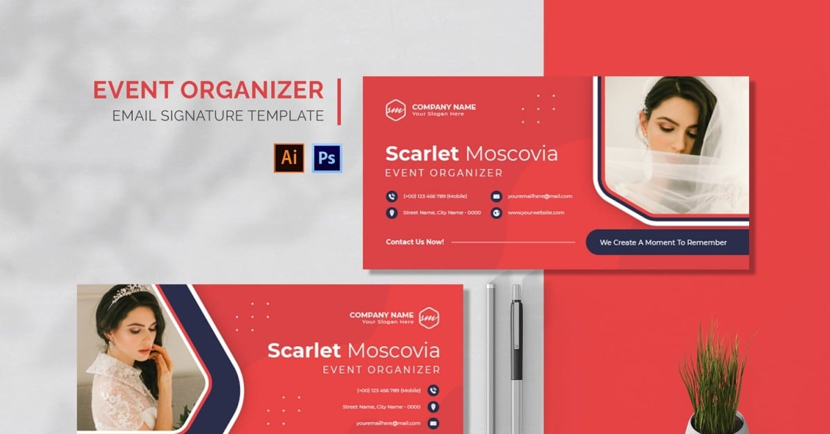 Event Organizer Email Signature #209989 - TemplateMonster