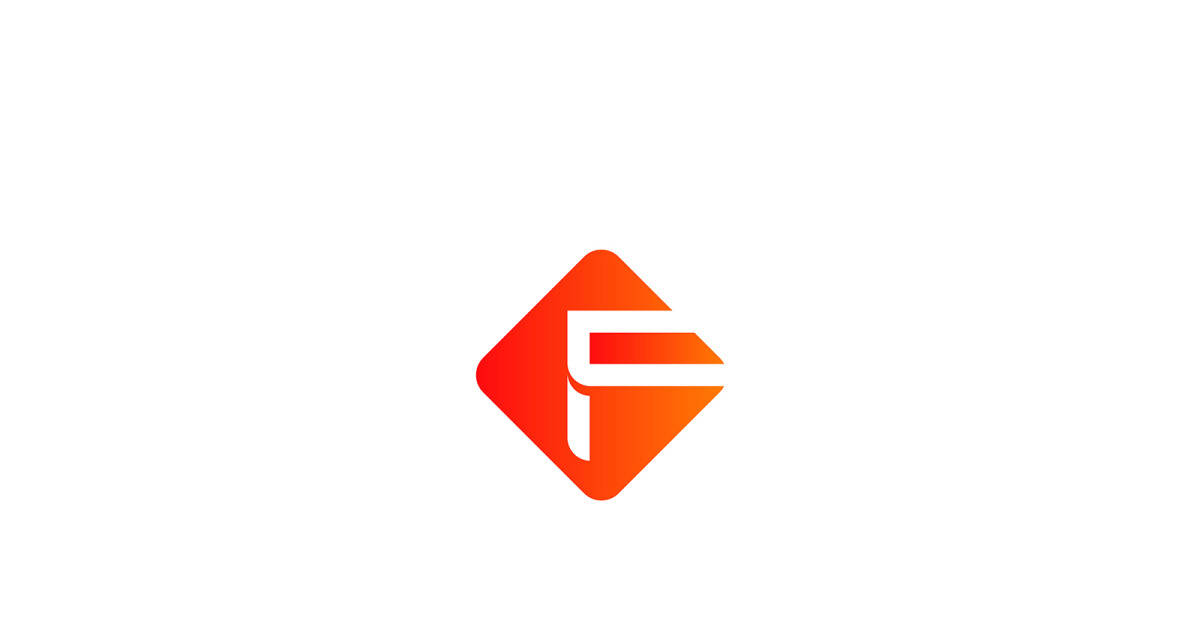 F Harfi Logo Simge Tasarım Vektör Şablonu - TemplateMonster