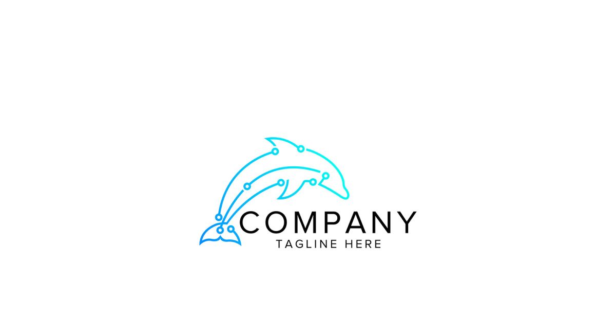Dolphin Tag Logo Business Template #210038 - TemplateMonster
