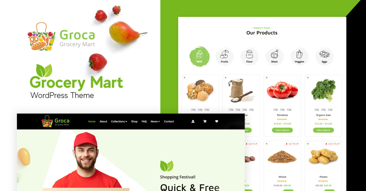 Groca - Grocery Store WordPress Theme - TemplateMonster