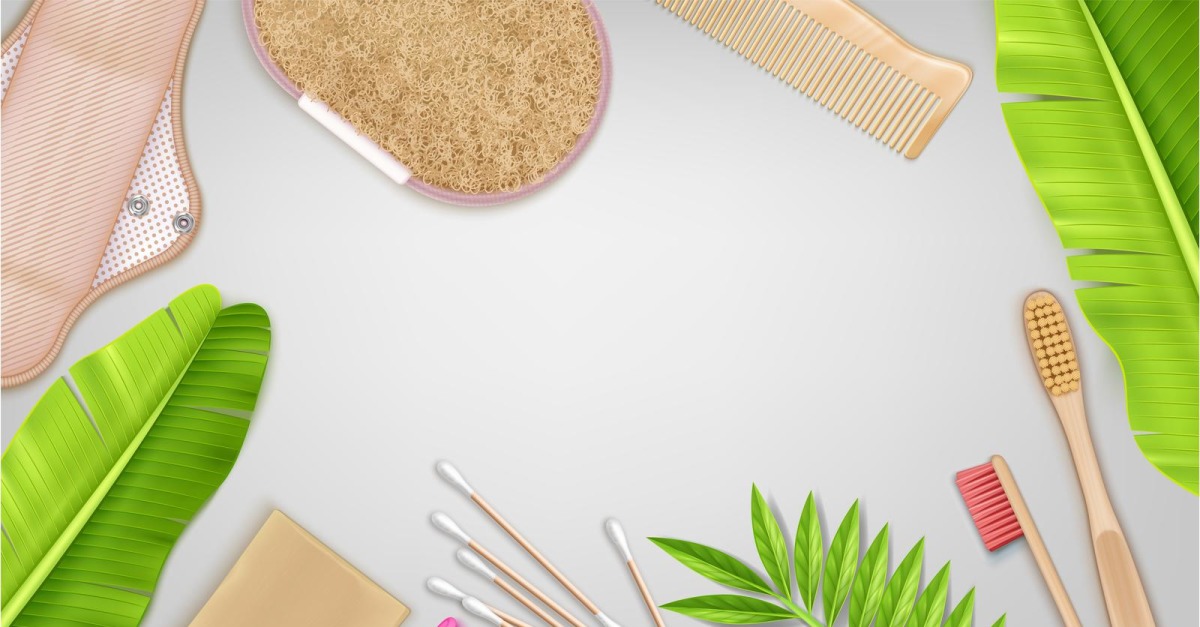 Eco Hygiene Realistic Composition 2 210321103 Vector Illustration Concept