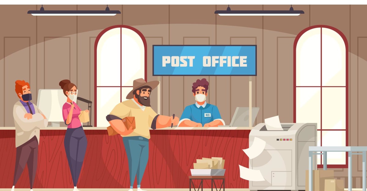 Post Office Queue 210312618 Vector Illustration Concept