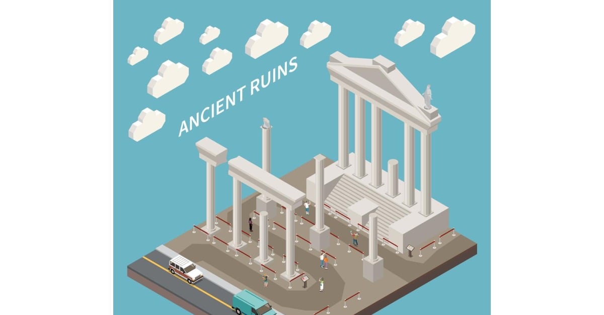Roman Empire Isometric 210310922 Vector Illustration Concept