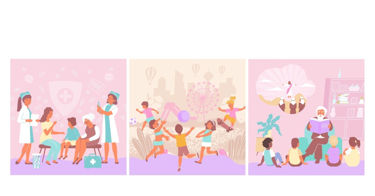 Child Protection Illustration Flat 210250623 Vector Illustration Concept