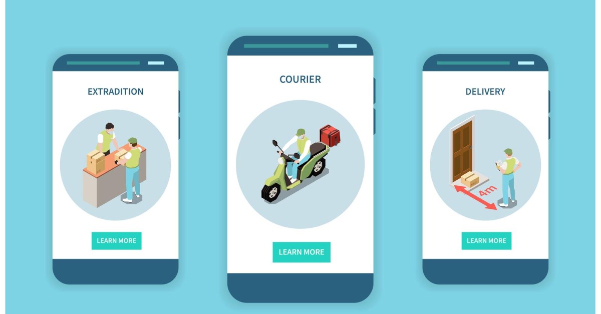 Order Delivery Isometric 210110932 Vector Illustration Concept