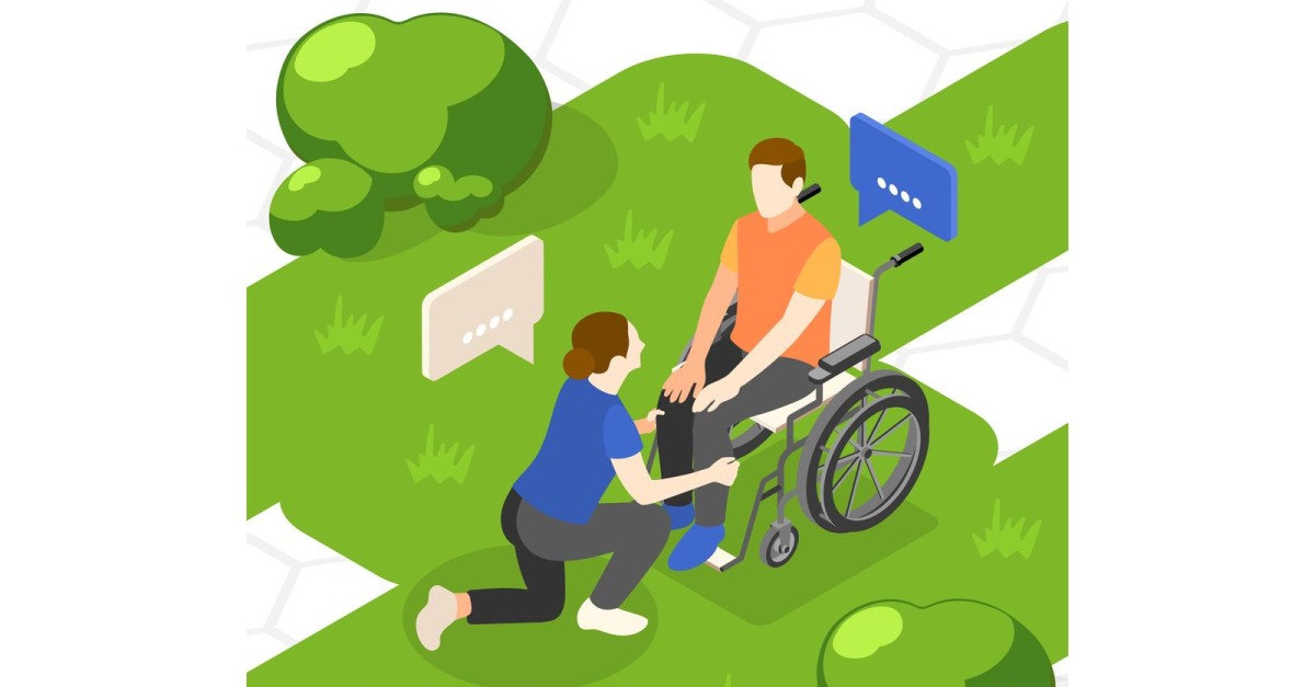 Mutual Help Isometric Background 201230108 Vector Illustration Concept