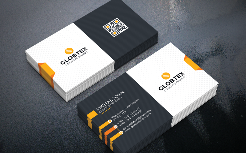 Tarjeta de visita corporativa Globtex - TemplateMonster