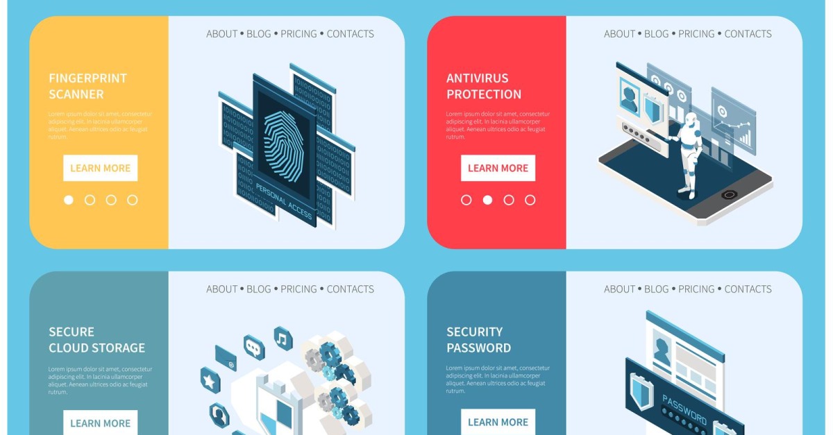 Digital Privacy Personal Data Protection Isometric 201210917 Vector ...
