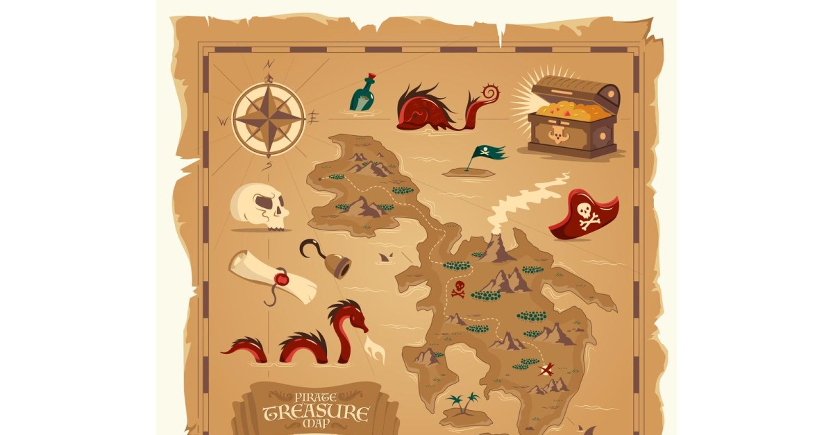 Pirate Petes Treasure Map Pirate Petes Treasure BKLT40082