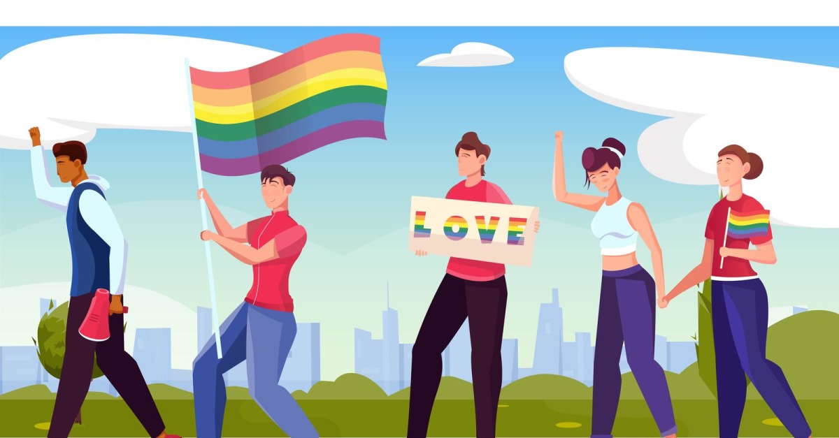 Lgbt Equality Flat 210151124 Vector Illustration Concept