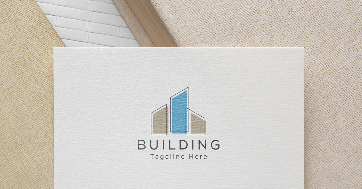 Yaratıcı Bina Logo Şablonu - Emlak Logo Tasarımı